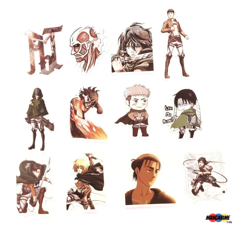 Jual Merchandise Anime Attack on Titan Sticker Pack Vol 4 - Sticker ...