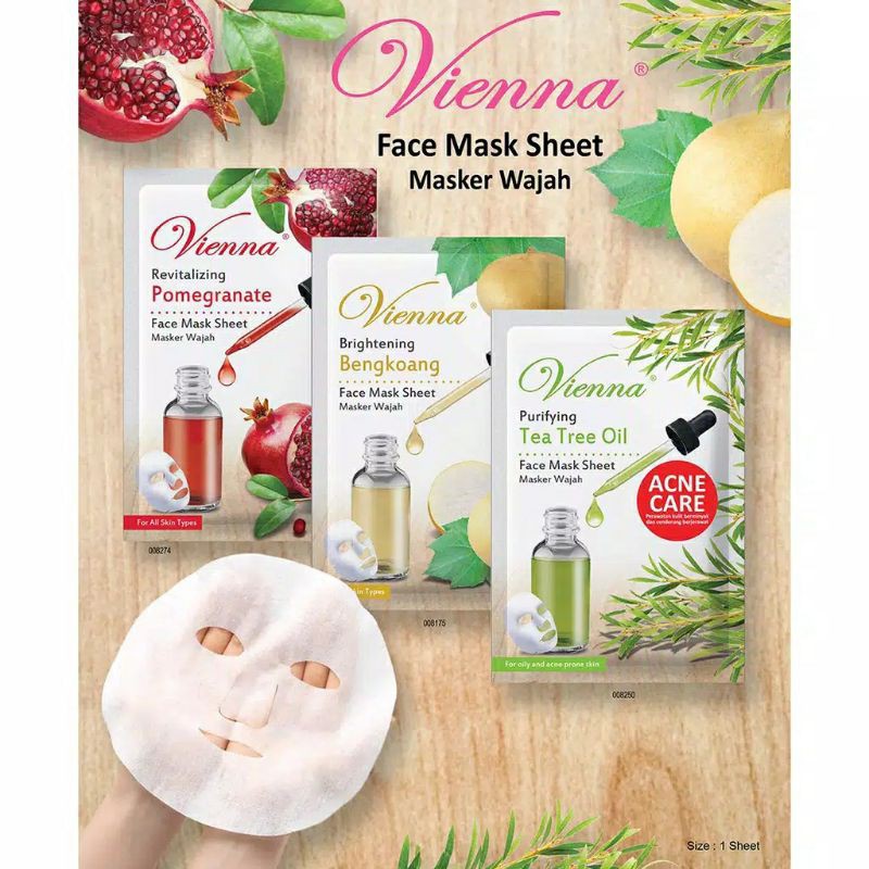 Jual *TokoSalamJombang*VIENNA Face Mask Sheet (1 Sachet) | Shopee Indonesia
