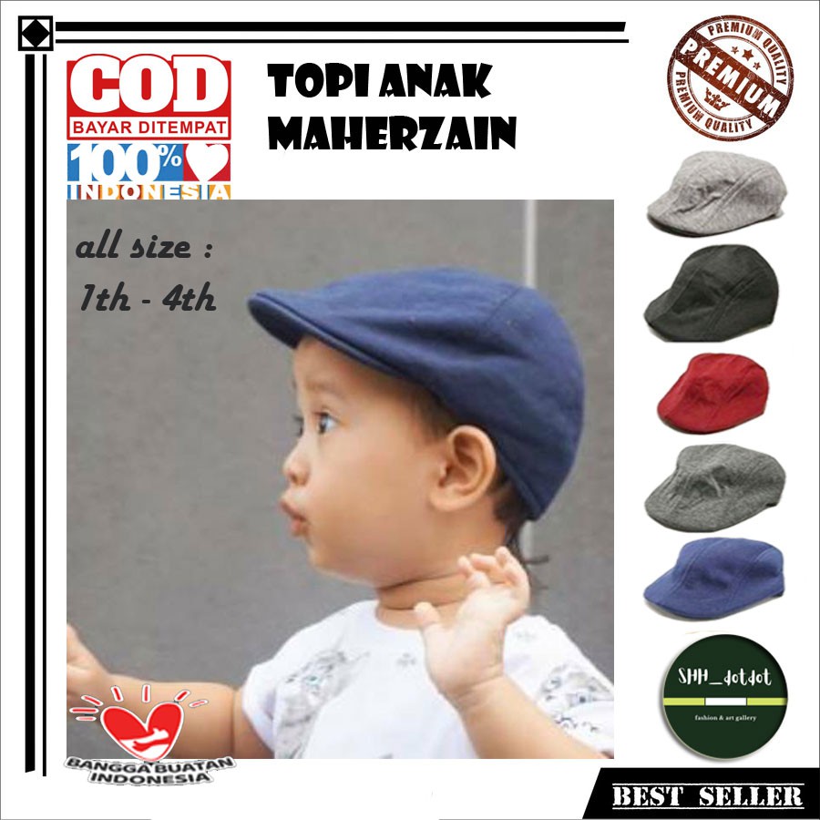 Jual Topi Pet Maherzain Anak / Topi Pet Pelukis / Topi Copet Anak ...