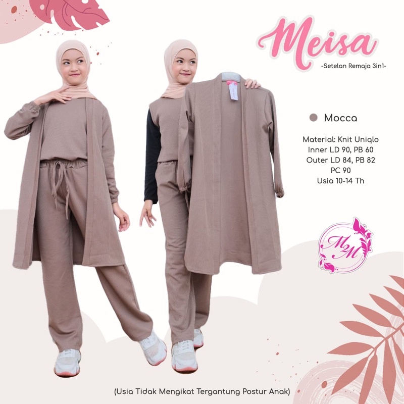 Jual [BISA COD] NEW MEISA SETELAN REMAJA 3in1 USIA 10-14 TAHUN MATT ...