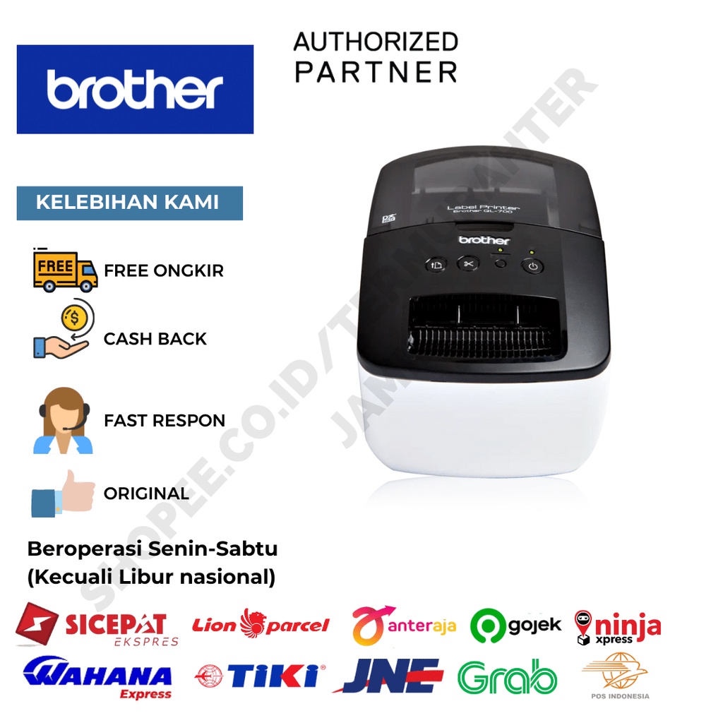 Jual Brother High-speed Professional PC Label Printer QL-700 QL700 ...