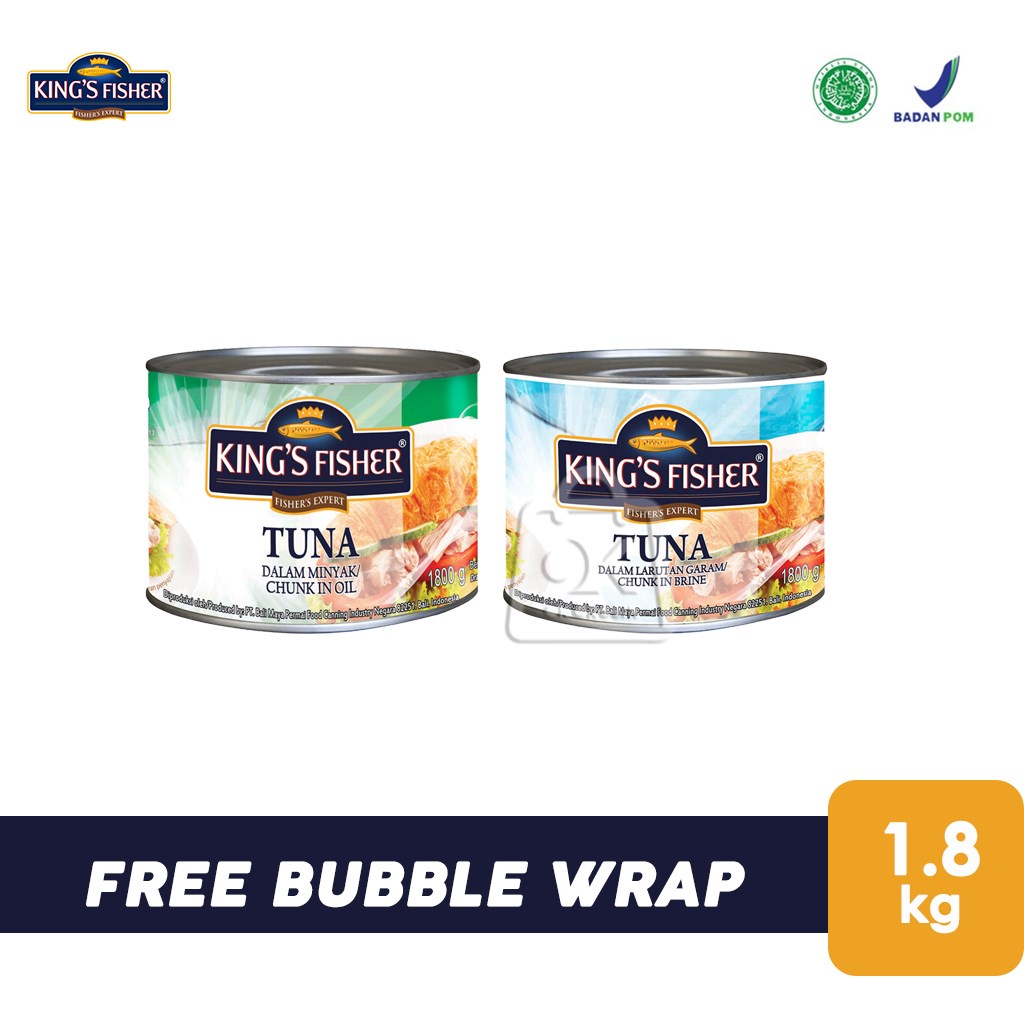 Jual King's Fisher Tuna dalam Air Garam / Tuna in Brine / Tuna in Oil ...
