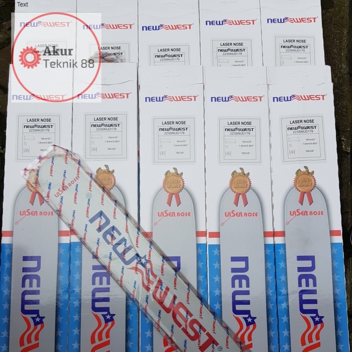 Jual guide bar senso 22 inch 22 in 55cm 38T LASER NEW WEST ASLI untuk ...