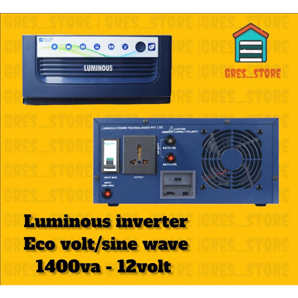 Jual INVERTER LUMINOUS ECO VOLT 1400va eco volt PURE SINE WAVE 1400VA ...