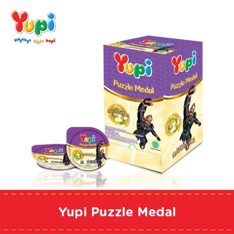 Jual YUPI PUZZLE MEDAL isi per box = 12 Pcs @15 gram | Shopee Indonesia