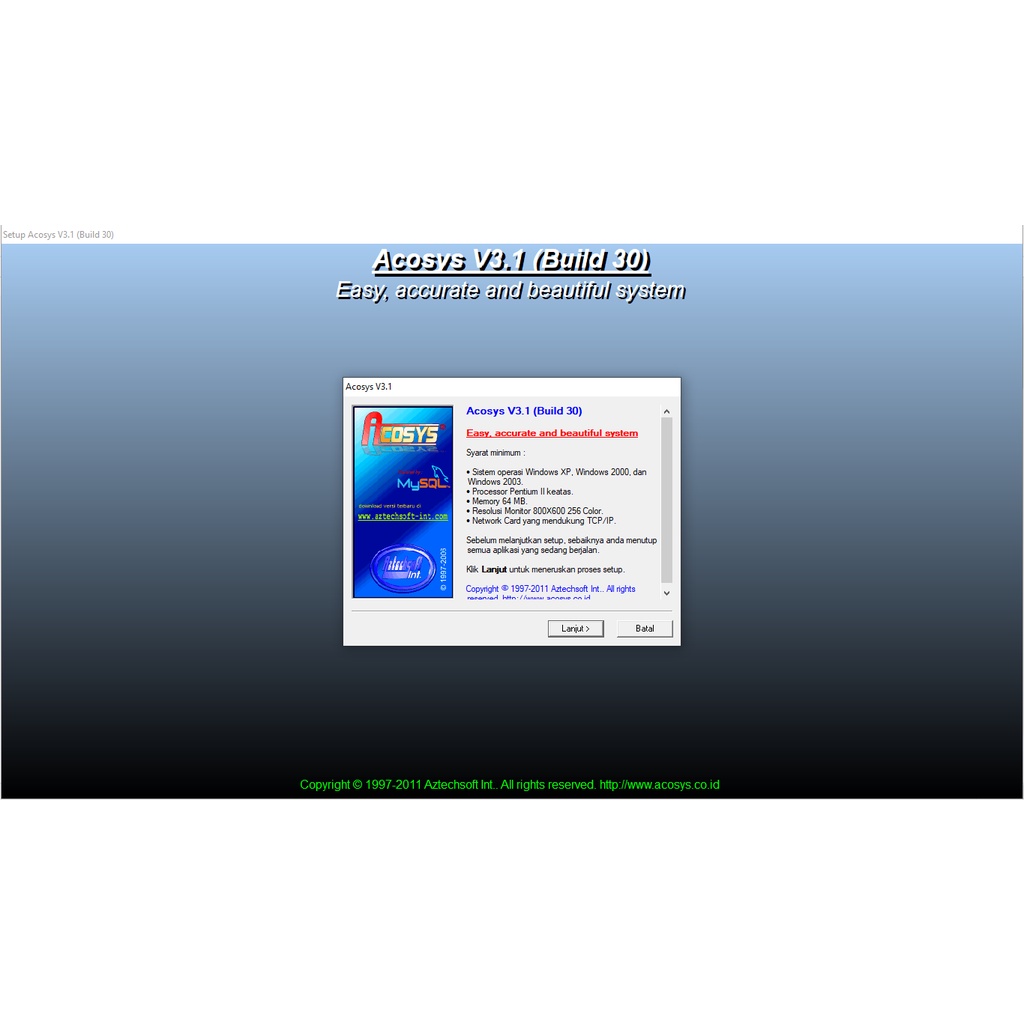 Jual SOFTWARE ACOSYS v3.1 EE TERBARU FULL UNLIMITED | Shopee Indonesia