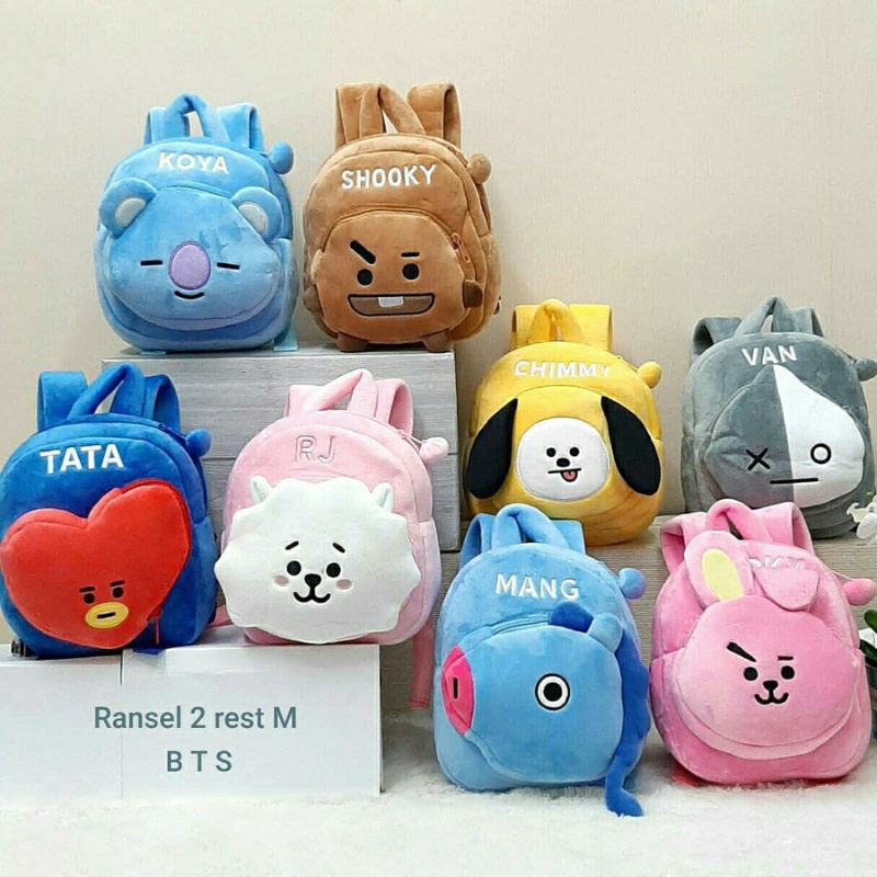 Jual Tas Ransel BTS BT21 Sekolah TK PAUD SDIT SD Tas impor Korea ...