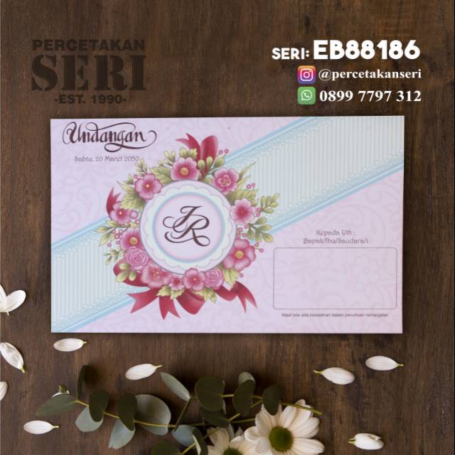 Jual Undangan pernikahan pink wedding card | Shopee Indonesia