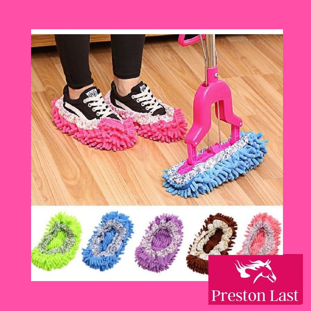 Jual [1set 2pcs] Sandal Sepatu Pel Microfiber Micro Fiber Mop Cloth Lap ...