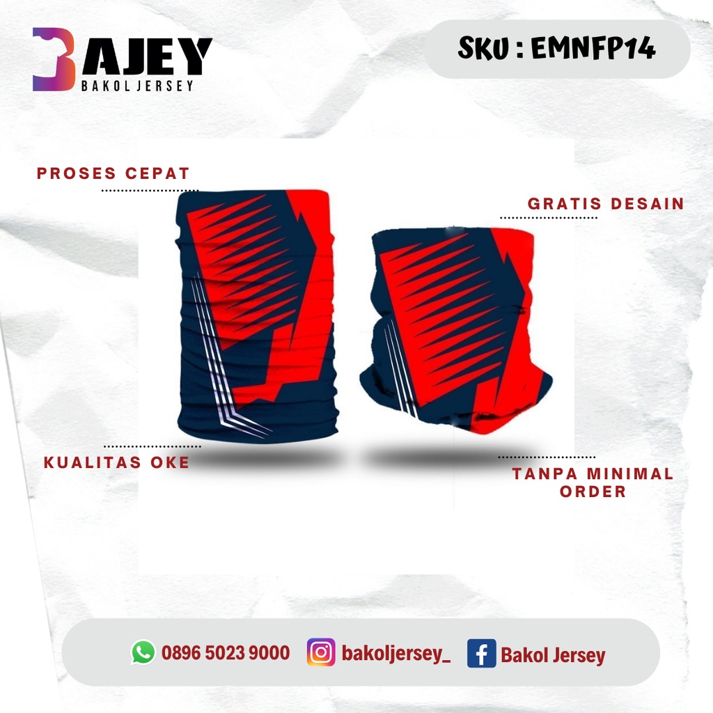 Jual Buff Masker Motor Bandana Baff Slayer Mancing Olahraga Full Print ...