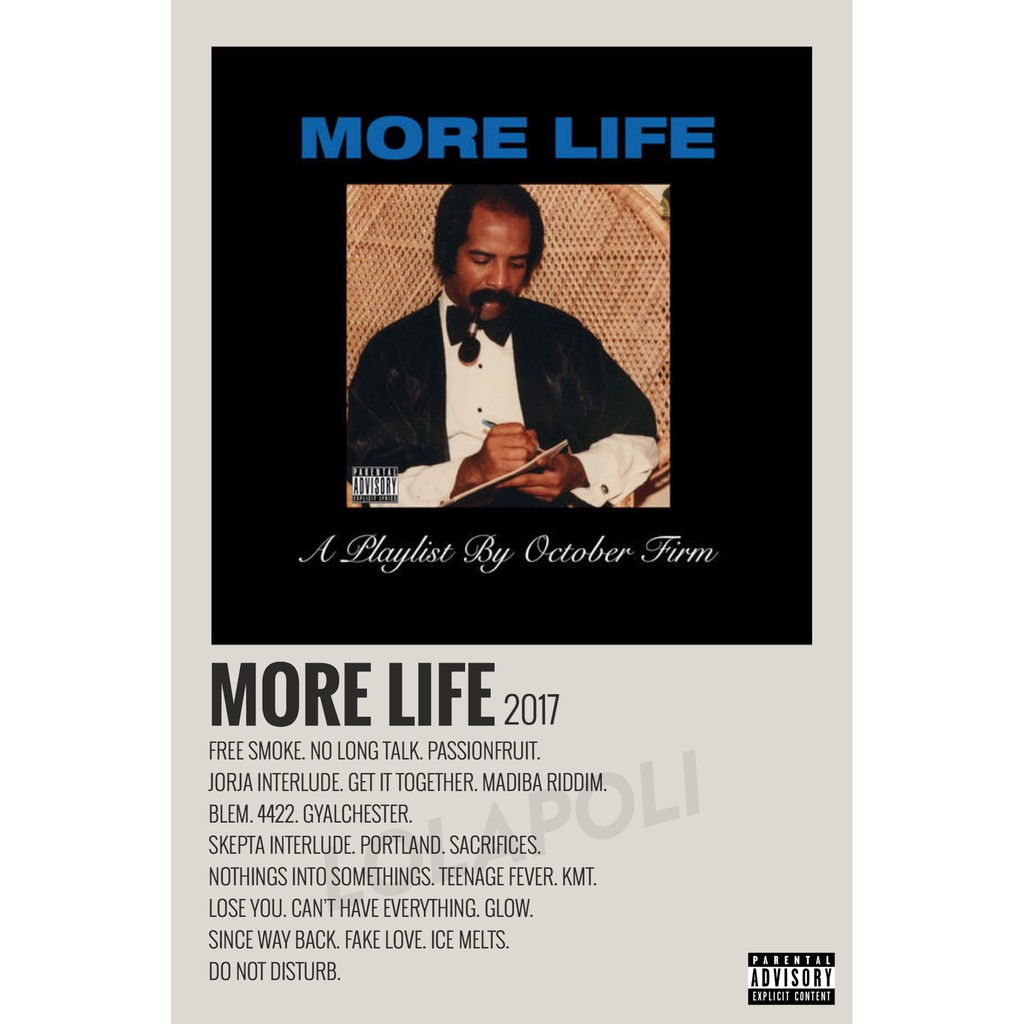 Jual Poster Cover Album More Life - Drake | Shopee Indonesia