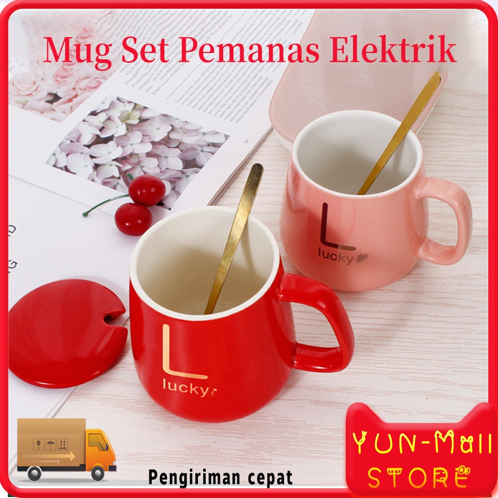 Jual 【COD+Pengiriman Cepat】YUN Mall Mug gelas keramik huruf inisial ...