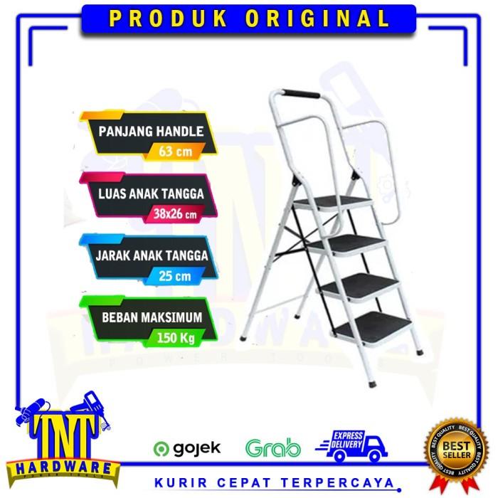 Jual Tangga Tangga Rumah Lipat Besi With Handle Xenon 4S Steel Ladder 4 ...