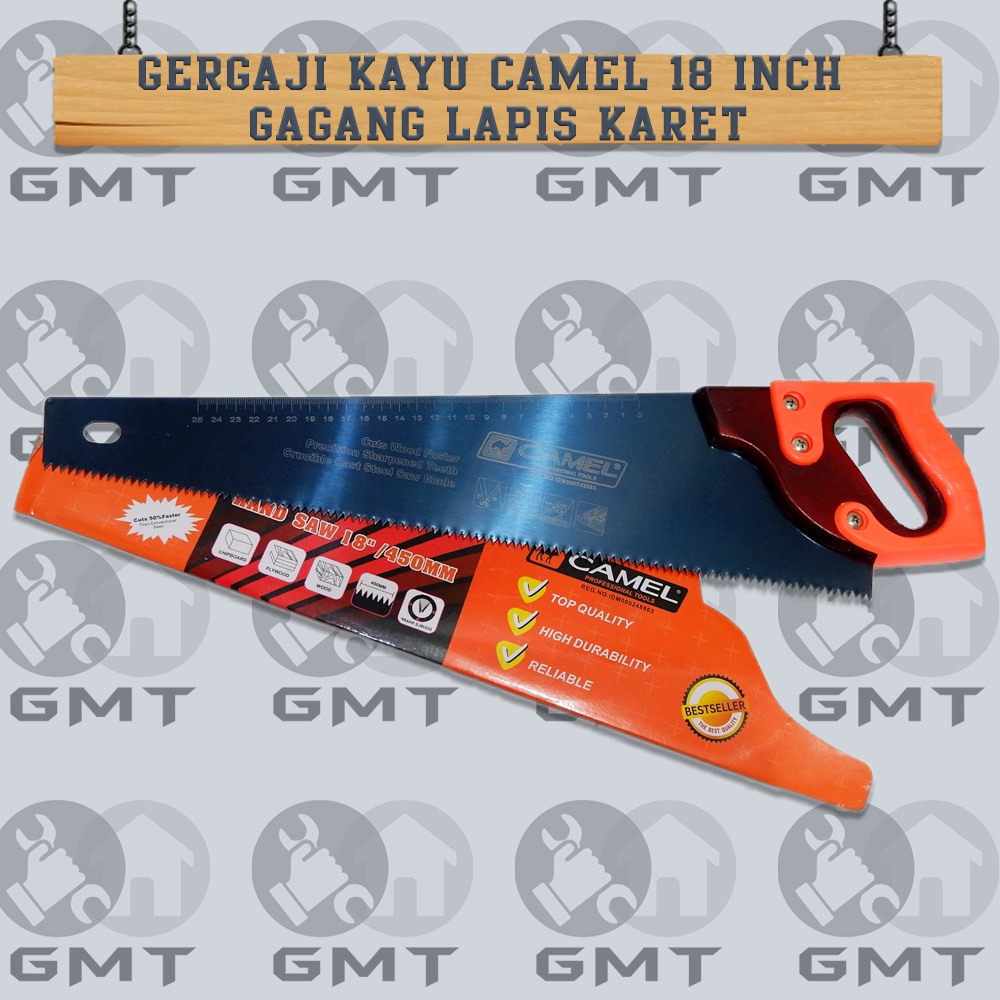 Jual Gergaji Potong Kayu CAMEL 18" Gagang Kayu Lapis Karet | Shopee ...