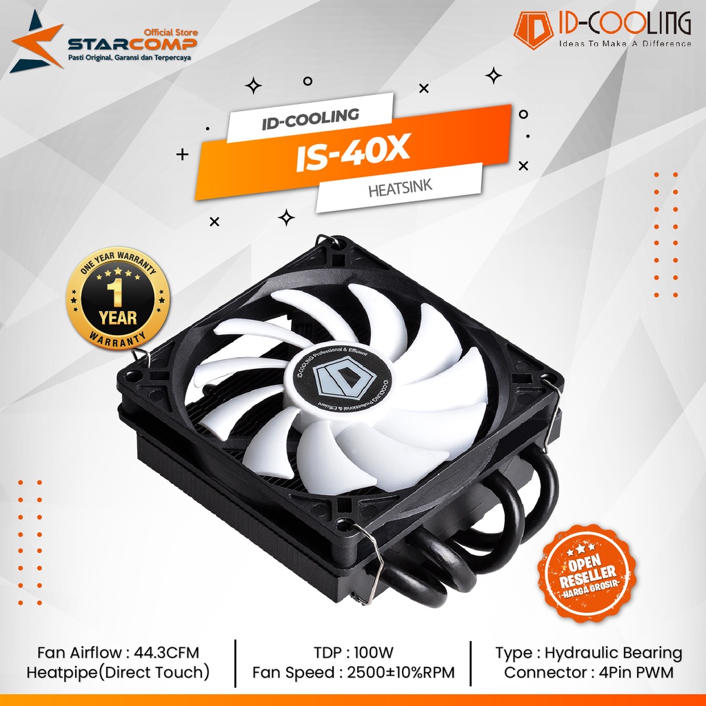 Jual ID-COOLING IS 40X Low Profile CPU Cooler IDCOOLING IS-40X (Intel ...