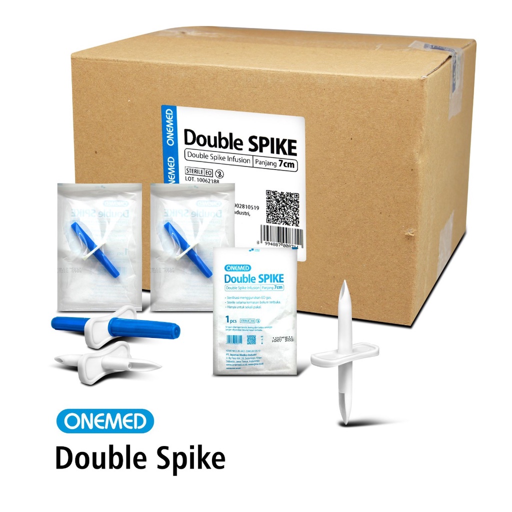 Jual Double Spike Infusion Onemed Box isi 50 Pcs | Shopee Indonesia