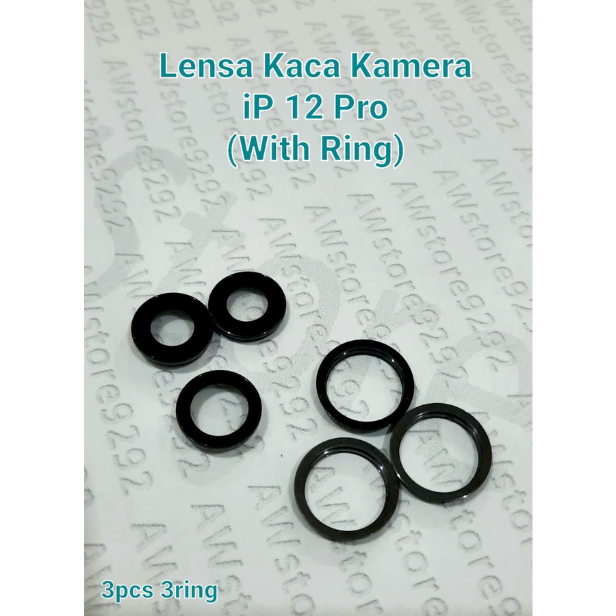 Jual Camera Lens Lensa Kamera Kaca Kamera Belakang IP 12 PRO WITH RING ...