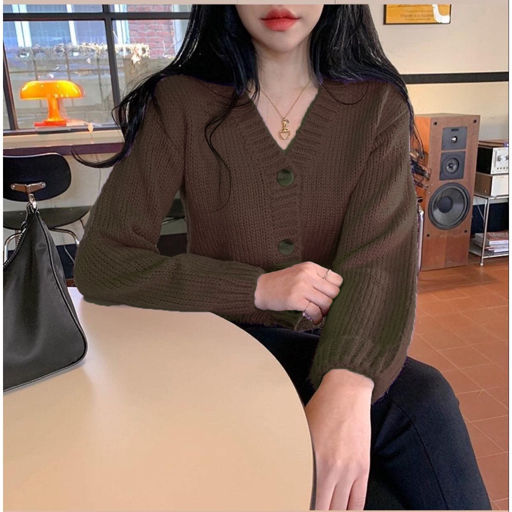 Jual WSE390 - Cardigan Rajut Zoey / Kardigan Rajut Wanita / Atasan Wanita Terbaru / Atasan Rajut ...