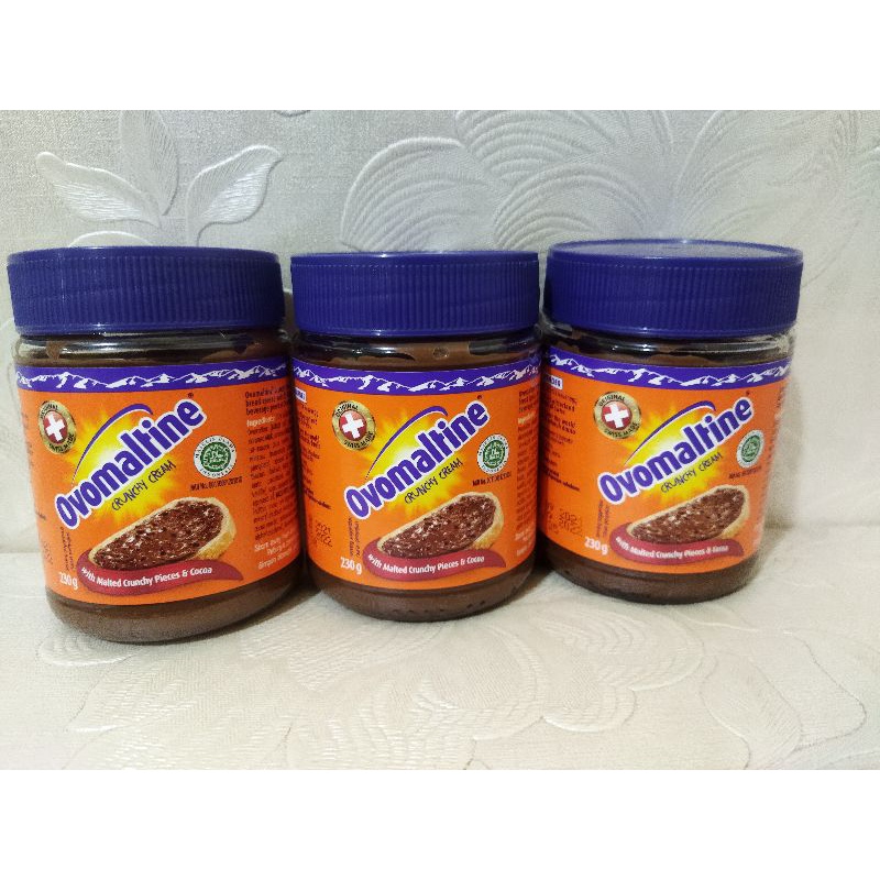 Jual OVOMALTINE CRUNCHY CREAM 230 GRAM / SELAI OVOMALTINE 230 GRAM / SELAI COKELAT OVOMALTINE ...
