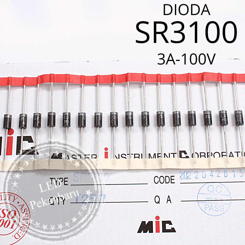 Jual DIODA SR3100 SR 3100 MIC 3A 100V RENTENG DIODE SHOTKY RECTIFIER ...