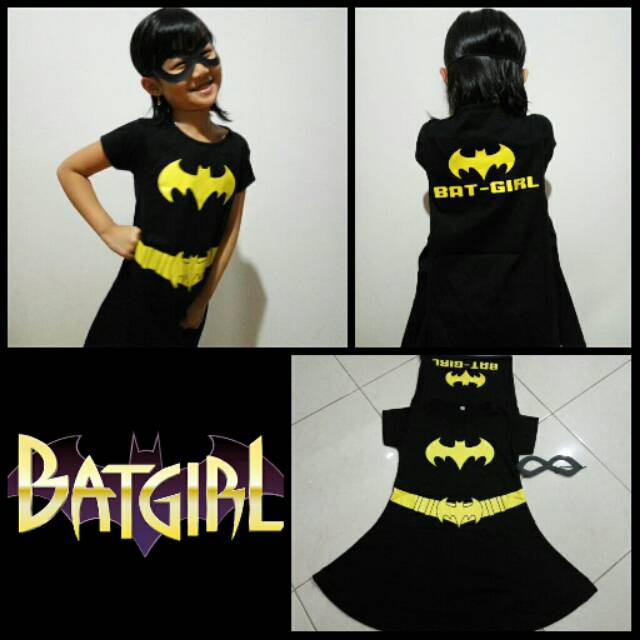 Jual Dress Kostum Bat Girl Anak Cewek Superhero Cosplay Karakter ...