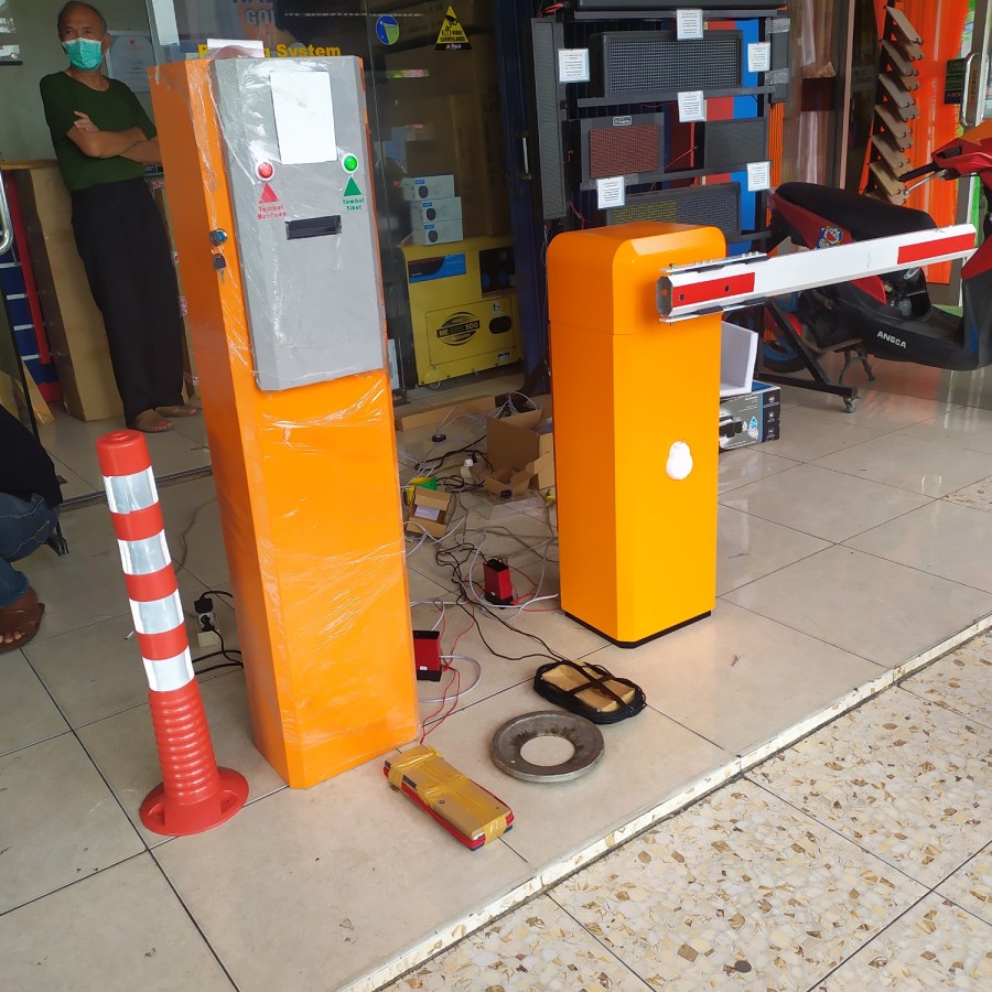 Jual Paket Palang Parkir Stand Alone 2 Palang 1 In 1 Out Sistem Struk 