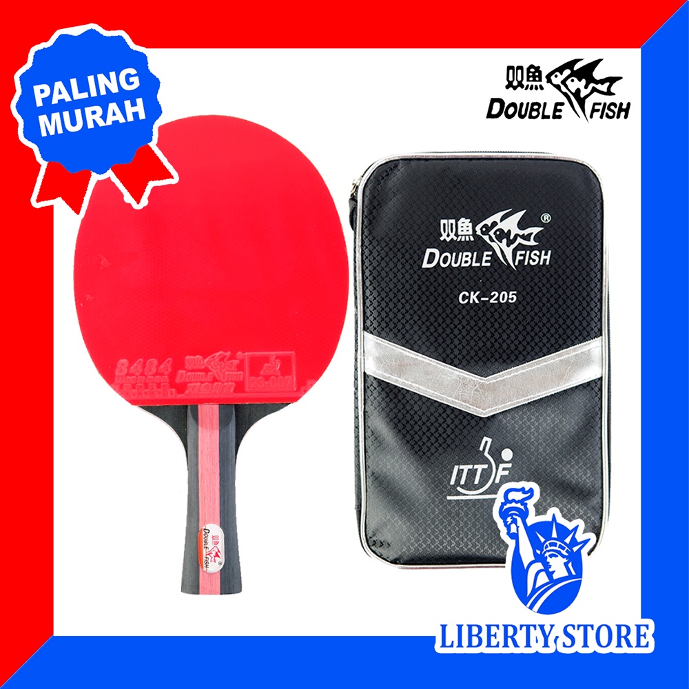 Jual Bet Pingpong Tenis Meja Original Double Fish CK - 205 Full Cover | Shopee Indonesia