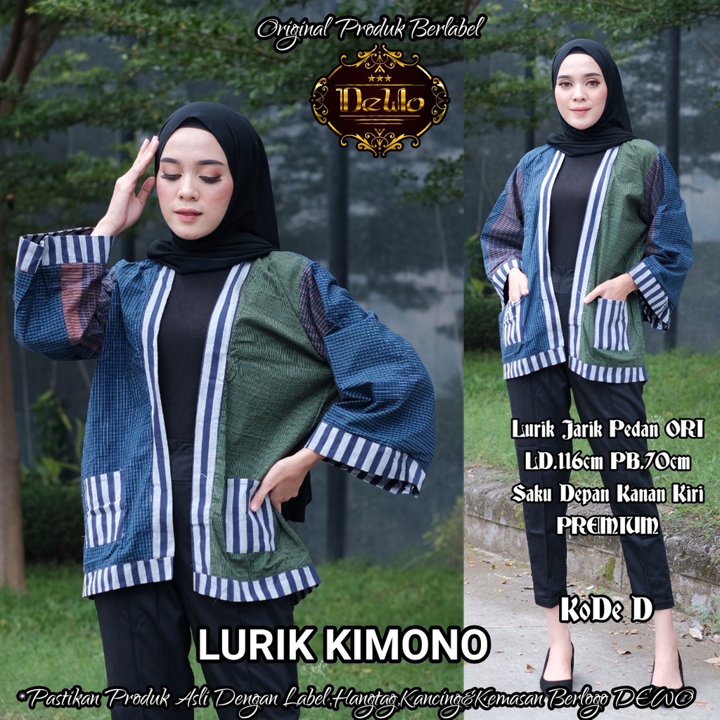 Jual Outer Batik Lurik by Butik Batik Solo Bahan Batik Lurik ORI kode OUTER BATIK LURIK KIMONO ...