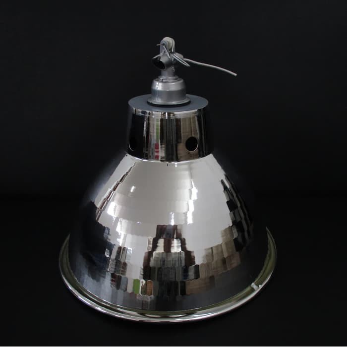 Jual Kap Lampu Gantung Industri Kilap 12" Diameter 30 cm + Fitting E27 | Shopee Indonesia