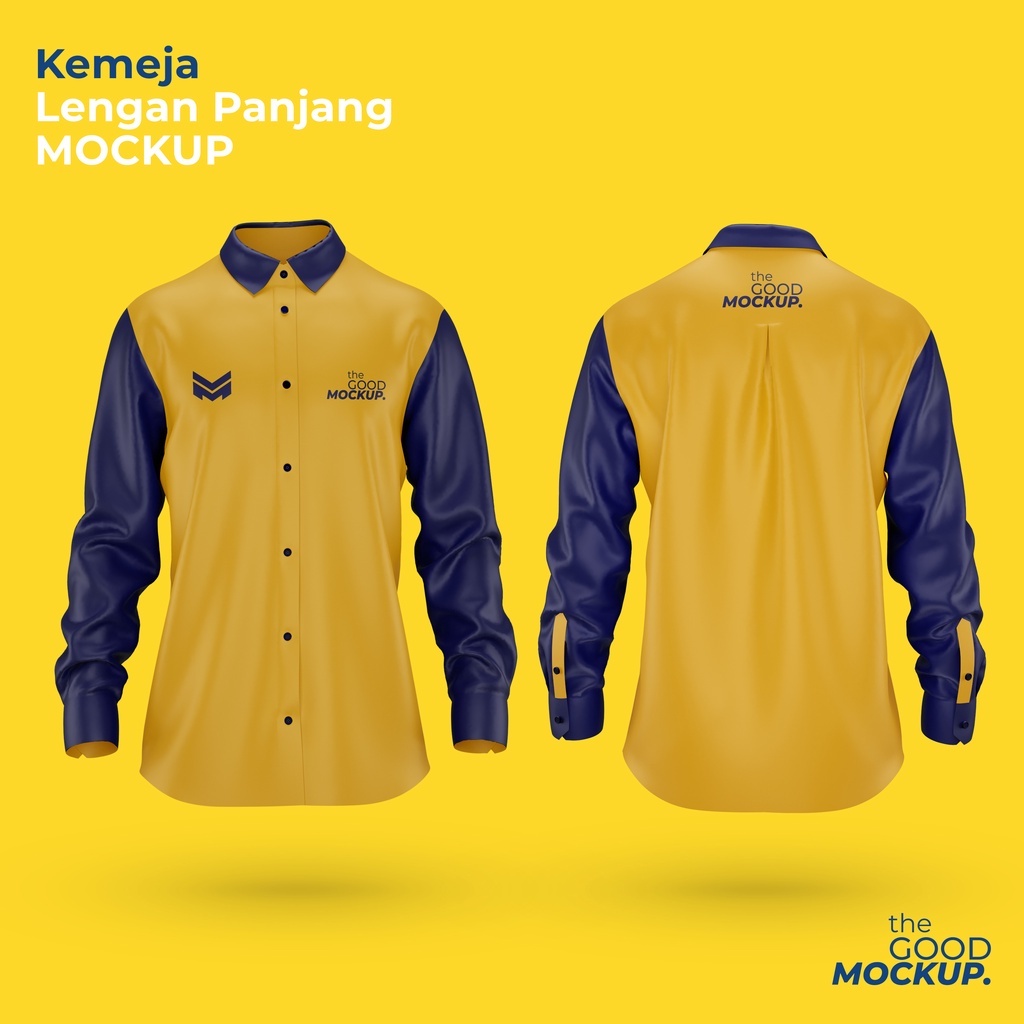 Jual Kemeja Lengan Panjang Mockup Shopee Indonesia