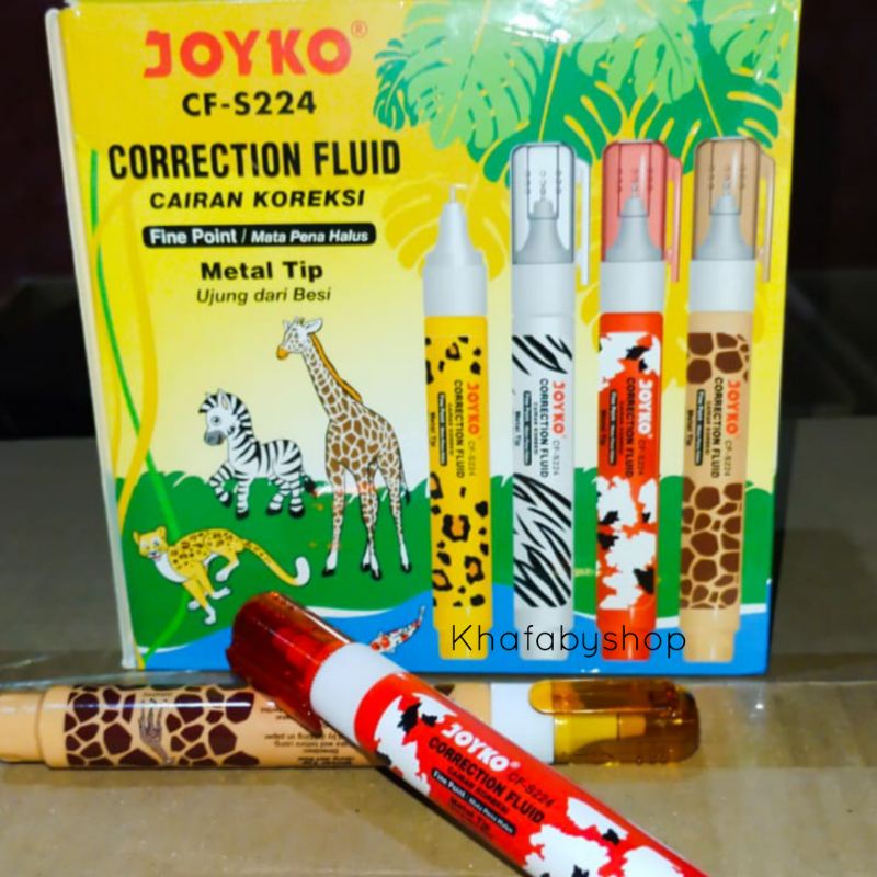 Jual Tipe-Ex Cair Karakter Joyko Correction Tape / Penghapus Cair ...