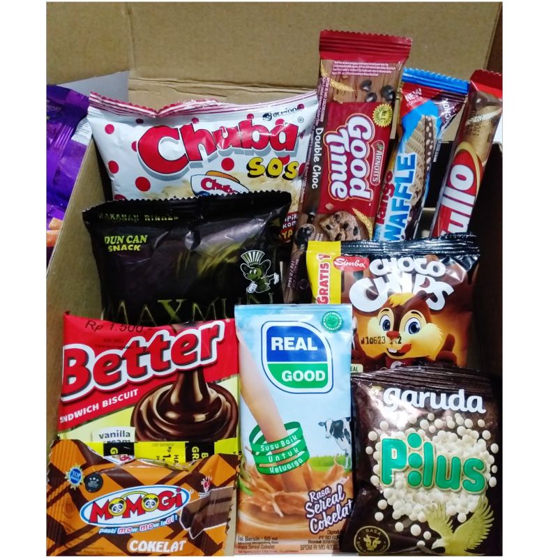 Jual PAKET SNACK BOX / HAMPERS SNACK BOX MURAH / SNACK KADO ULANG TAHUN ...