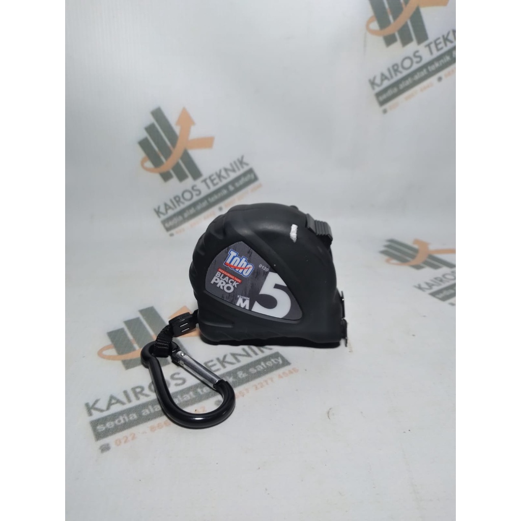 Jual Meteran Toho 5m Black PRO ( ORI ) 5 Meter | Alat Ukur Plat 5 m Hitam / 5 M x 25 MM | Shopee ...