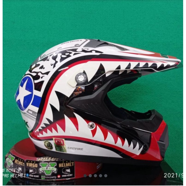 Jual INK HELM CROSS SUPER X PREDATOR| WHITE RED FLUO| ORIGINAL INK ...