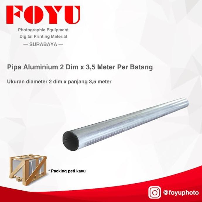 Jual Pipa Aluminium 2 Dim x 3,5 Meter Per Batang | Shopee Indonesia