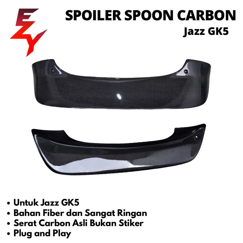 Jual Spoiler Spoon Carbon Jazz GK5 | Shopee Indonesia