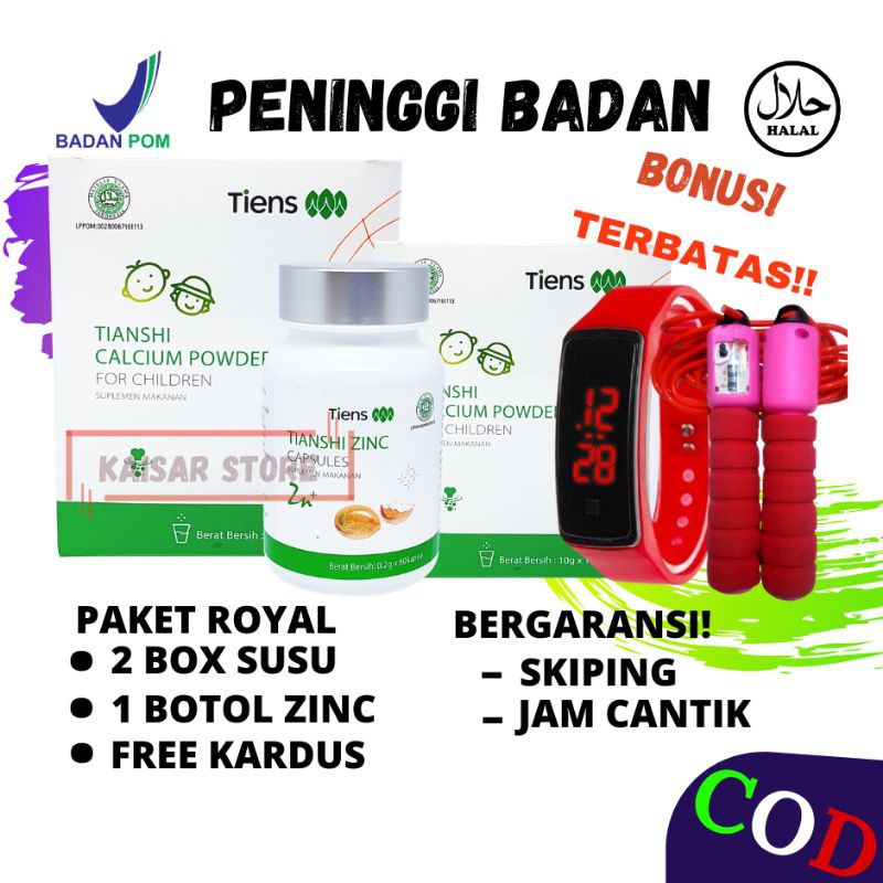 Jual Tiens Obat Suplemen Susu Kalsium Peninggi Badan Anak Tiens Calsium ...