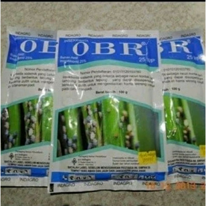 Jual Insektisida OBR 25WP 100 Gram Obat Wereng Obat Hama Tanaman ...