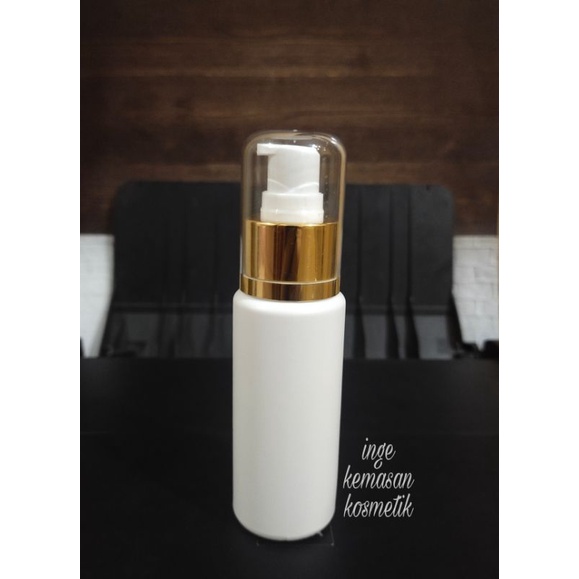 Jual BOTOL PUMP TRITMEN 60 ML PUTIH (HDPE) TUTUP GOLD FULLCAP (tutup ...