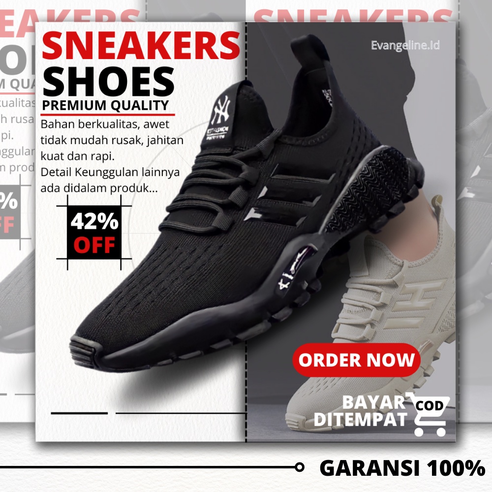 Jual Sepatu keren pria terbaru import original 100% sepatu olahraga ...