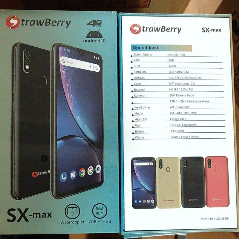 Jual hp baru strawberry sx-max sx max android Murmer jaringan 4g ram ...