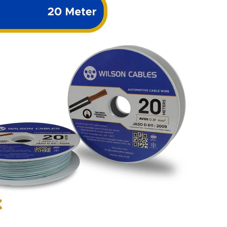 Jual Kabel AVSS 0.3f mm2 20 Meter / Kabel Otomotif AVSS Wilson Cables ...