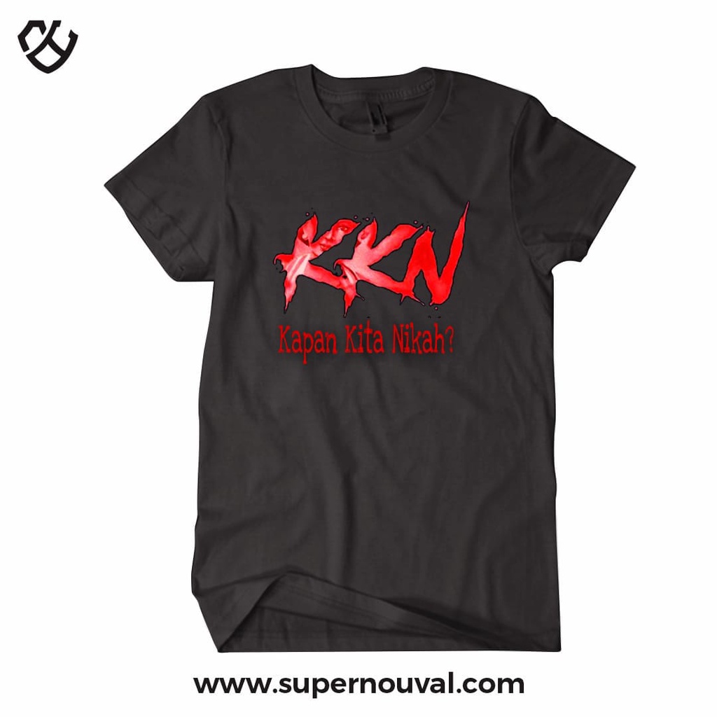 Jual Kaos Kekinian Kata-kata design KKN (Kapan Kita Nikah) | Shopee ...