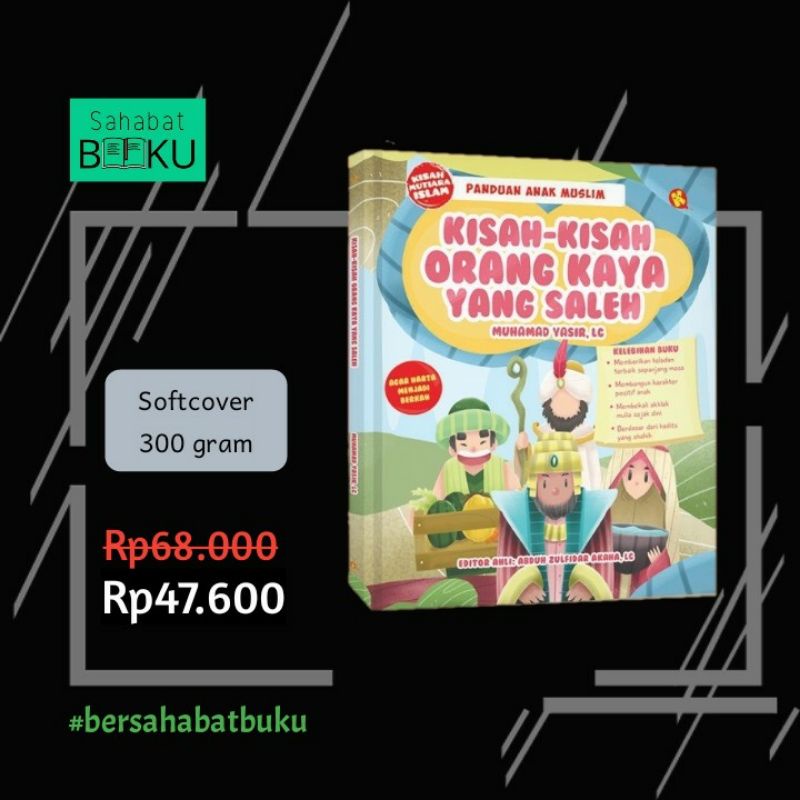 Jual Kisah-kisah Orang Kaya yang Saleh soft cover 300gram | Shopee Indonesia