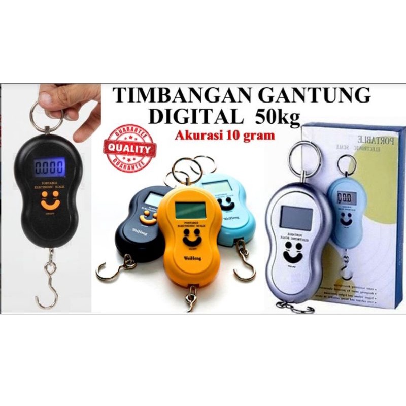 Jual Timbangan Gantung Digital Smile 50kg | Shopee Indonesia
