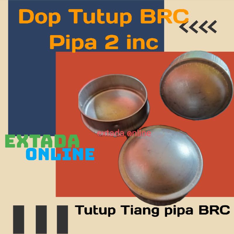 Jual Dop Tutup Tiang BRC 2inc topi tiang pagar pipa galvanis (55mm ...