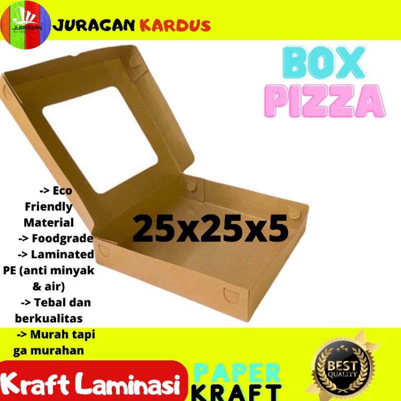Jual DUS KRAFT/ DUS DONAT / DUS PIZZA / BOX BROWNIES / BOX JENDELA ...