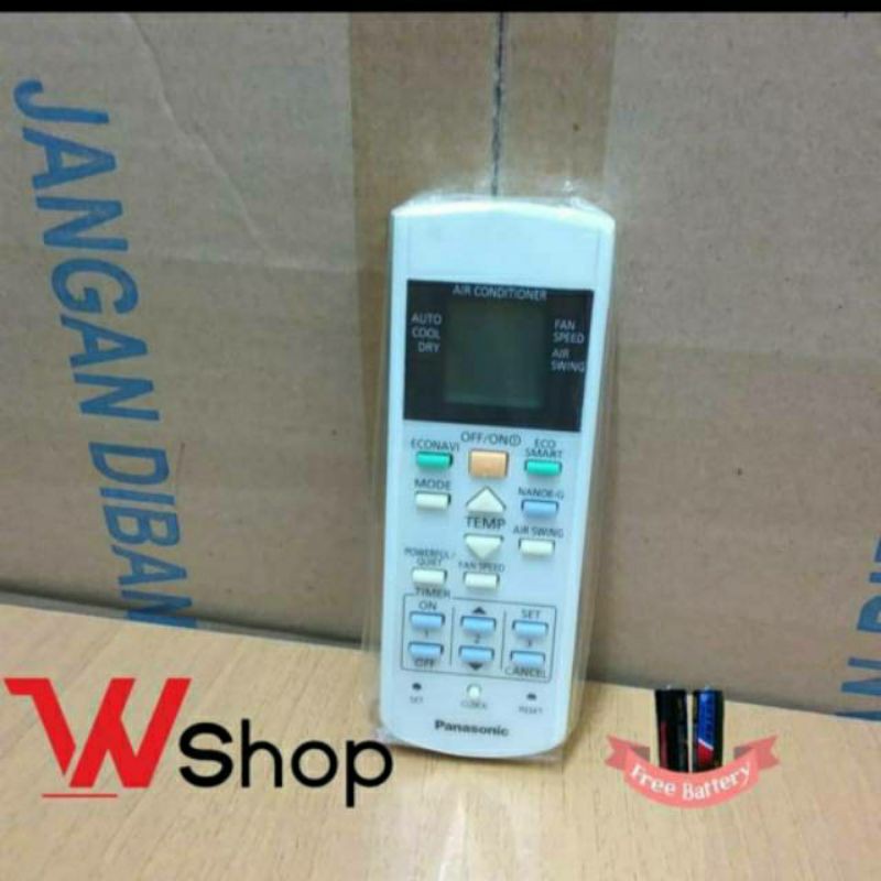 Jual REMOT REMOTE AC PANASONIC ECONAVI ECOSMART ORIGINAL- Air ...