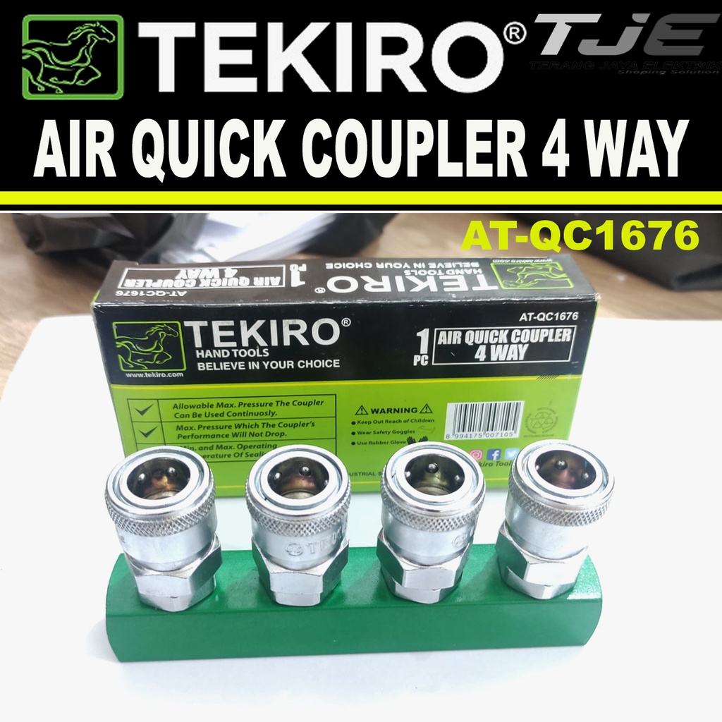 Jual Air Quick Coupler /Quick Coupler 4 Way - TEKIRO AT-QC1676 | Shopee ...