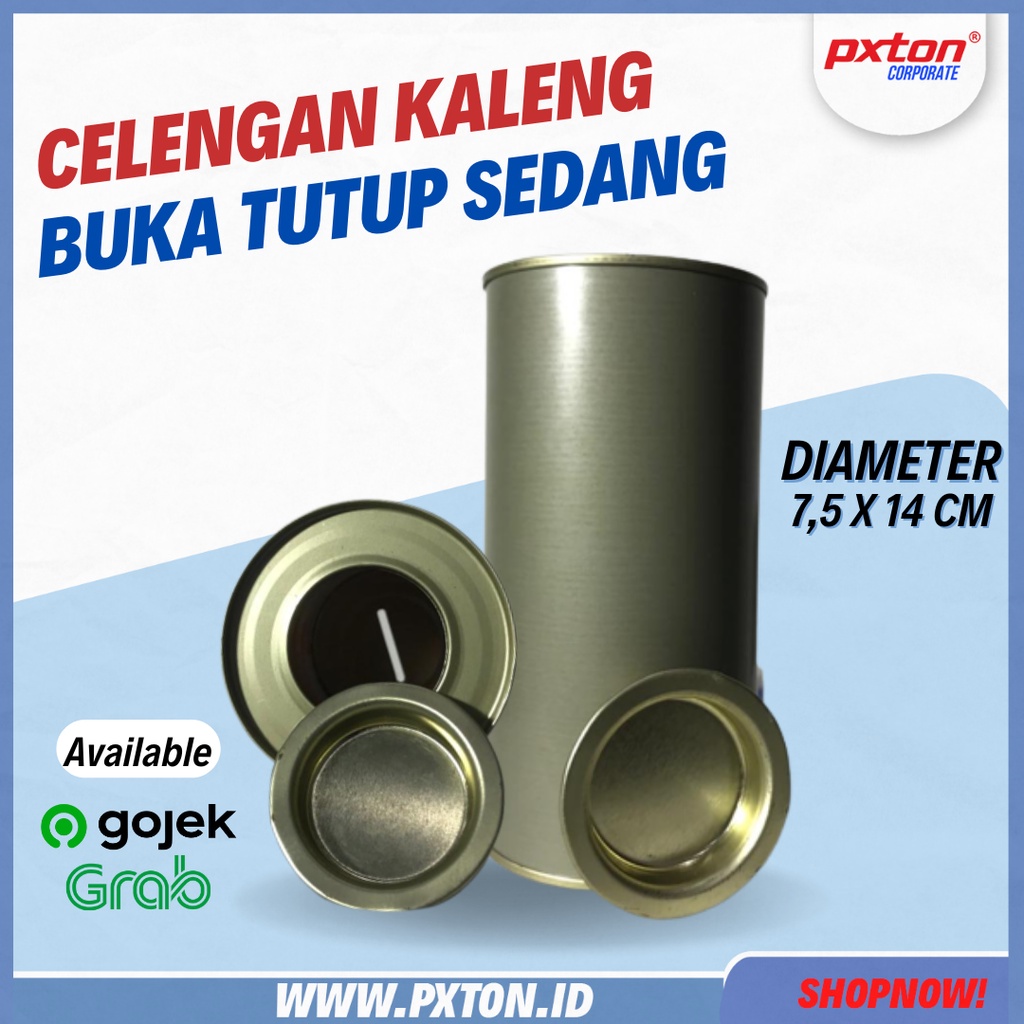 Jual Celengan kaleng Buka Tutup Polos uk 7,5X14 | Shopee Indonesia